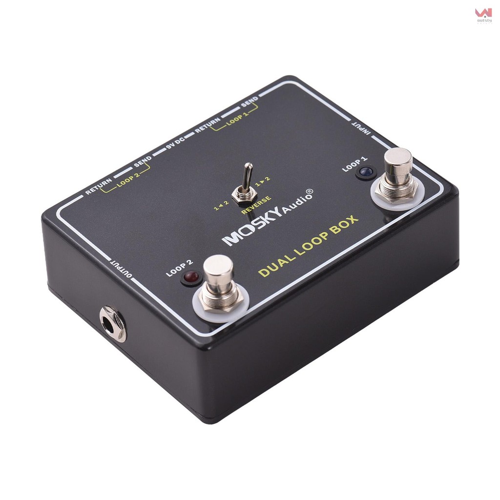 MOSKYAUDIO เอฟเฟกต์กีตาร์ Loop Switcher Pedal 2-Channel Switcher ...