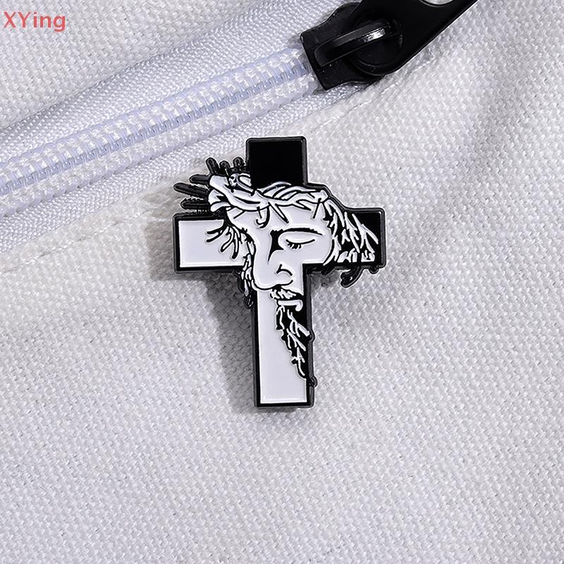 [Xy] Cross Enamel Pins ที่กําหนดเองคริสเตียนศาสนา Belief Immortal เข็ม ...
