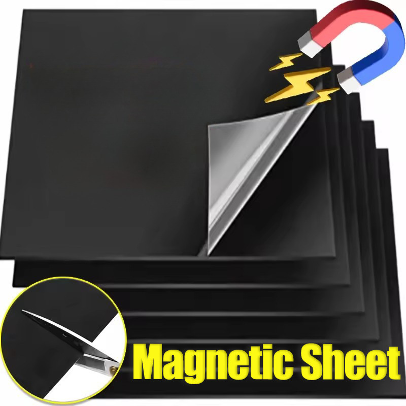 Home Office Small Item Organizer Magnet Sheet - Self-Stick Soft Rubber ...