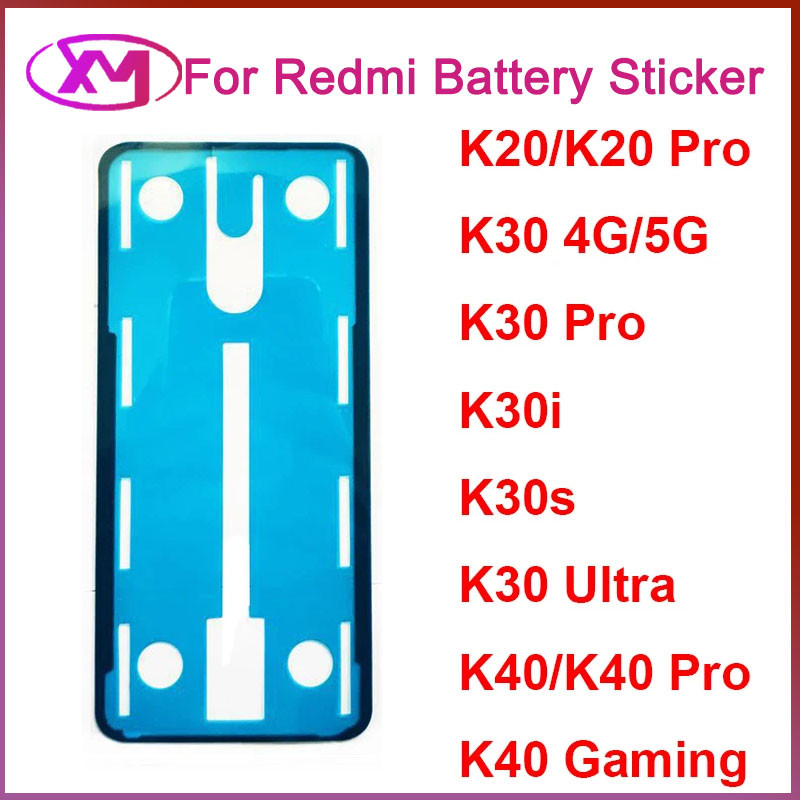 ฝาหลังแบตเตอรี่กาวกาวสําหรับxiaomi Redmi K20 K30 K40 Pro Plus + 5G K30s K30i K30 Ultraเกม ...