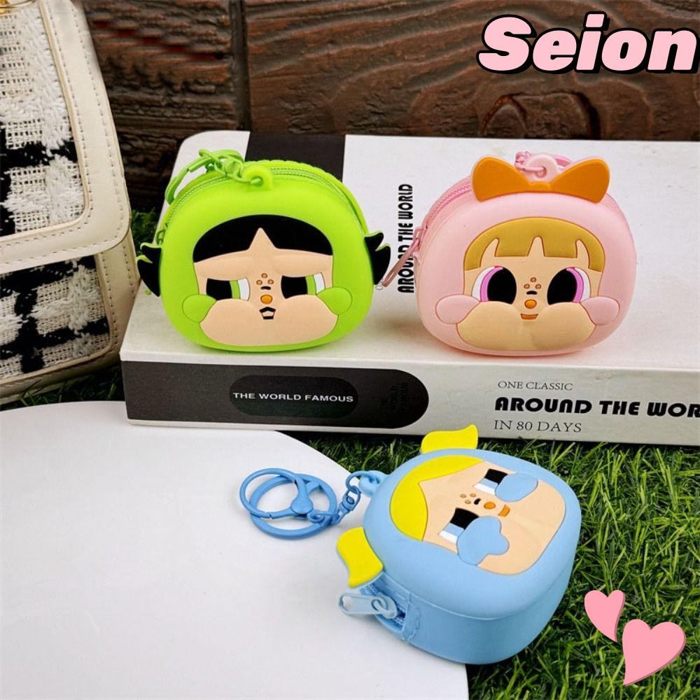 Seion Silicone Purse, The Powerpuff Girls POP MART Keychain Wallet ...