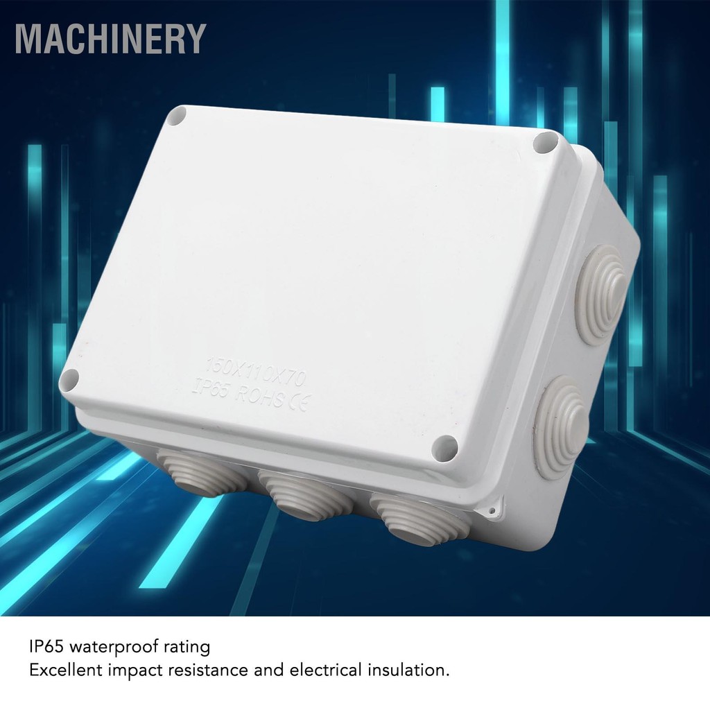 Machinery Junction Box Electrical Case ABS IP65 Waterproof 150x110x70mm ...