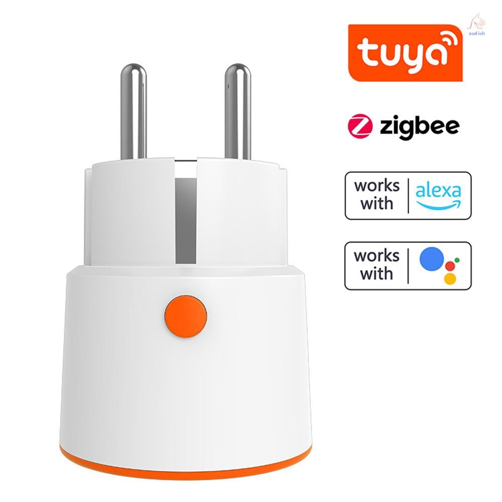 Tuya ZigBee 16A อัจฉริยะ EU-Plug แรงดันไฟฟ้าปัจจุบันแบบเรียลไทม์ Power ...
