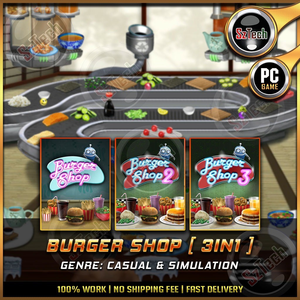 Burger Shop 1-3 [PC GAME] 🔥 [ DIGITAL DOWNLOAD] 🔥Classic Games🔥Time ...