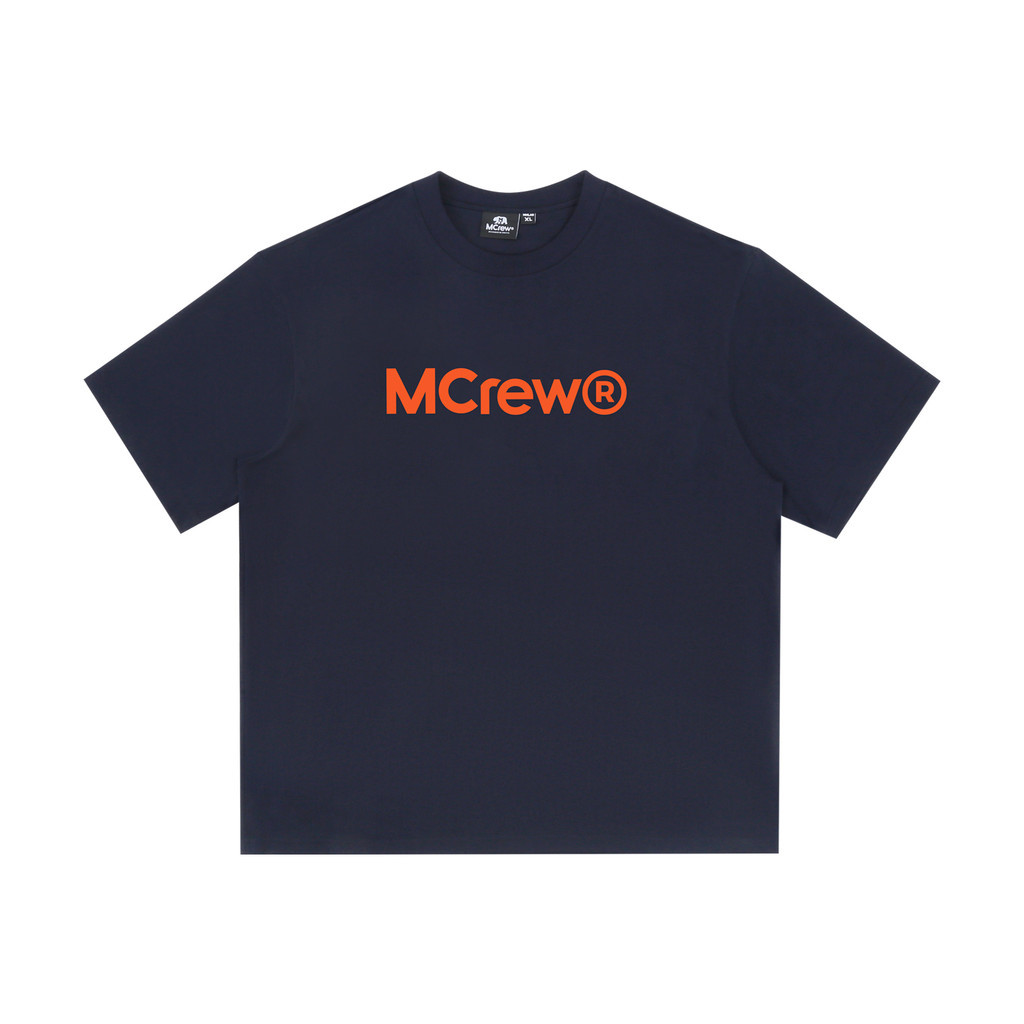MCREW LOGO Series เสื้อยืดแขนสั้นคอกลมผ้าฝ้ายหลวมพิมพ์ลาย | Shopee Thailand