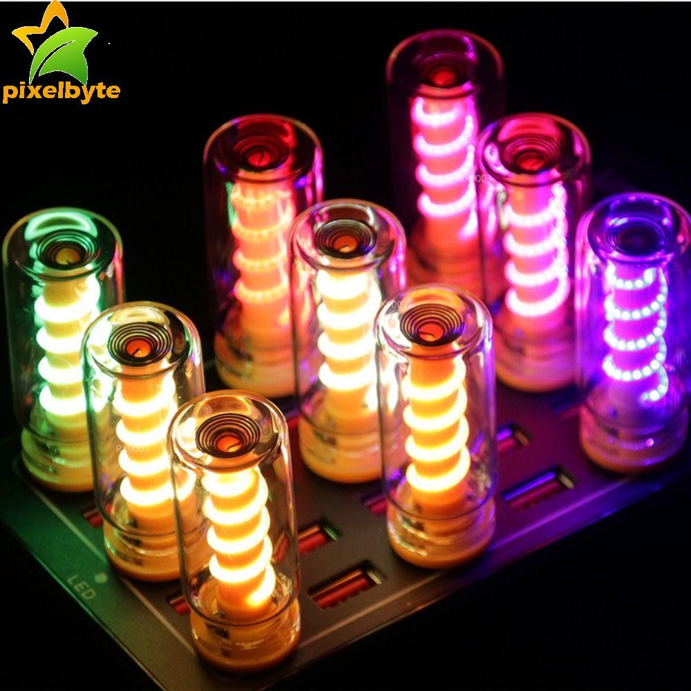 PIXELBYTE USB Night Light, Touch Control Dimming LED บรรยากาศโคมไฟ,เกลียวแบบพกพาตกแต่งแสงรถ USB ...