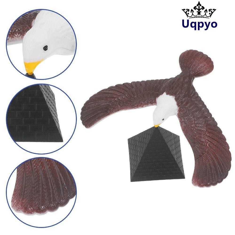 UQPYO Balancing Eagle Bird ของเล่น, พีระมิดทางกายภาพ Trick Gravity Science Balance Bird ของเล่น ...