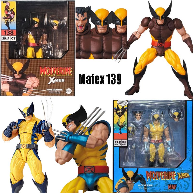 Mafex 096 Wolverine การ์ตูนรุ่น KO Mafex 138 Wolverine Action Figure ...