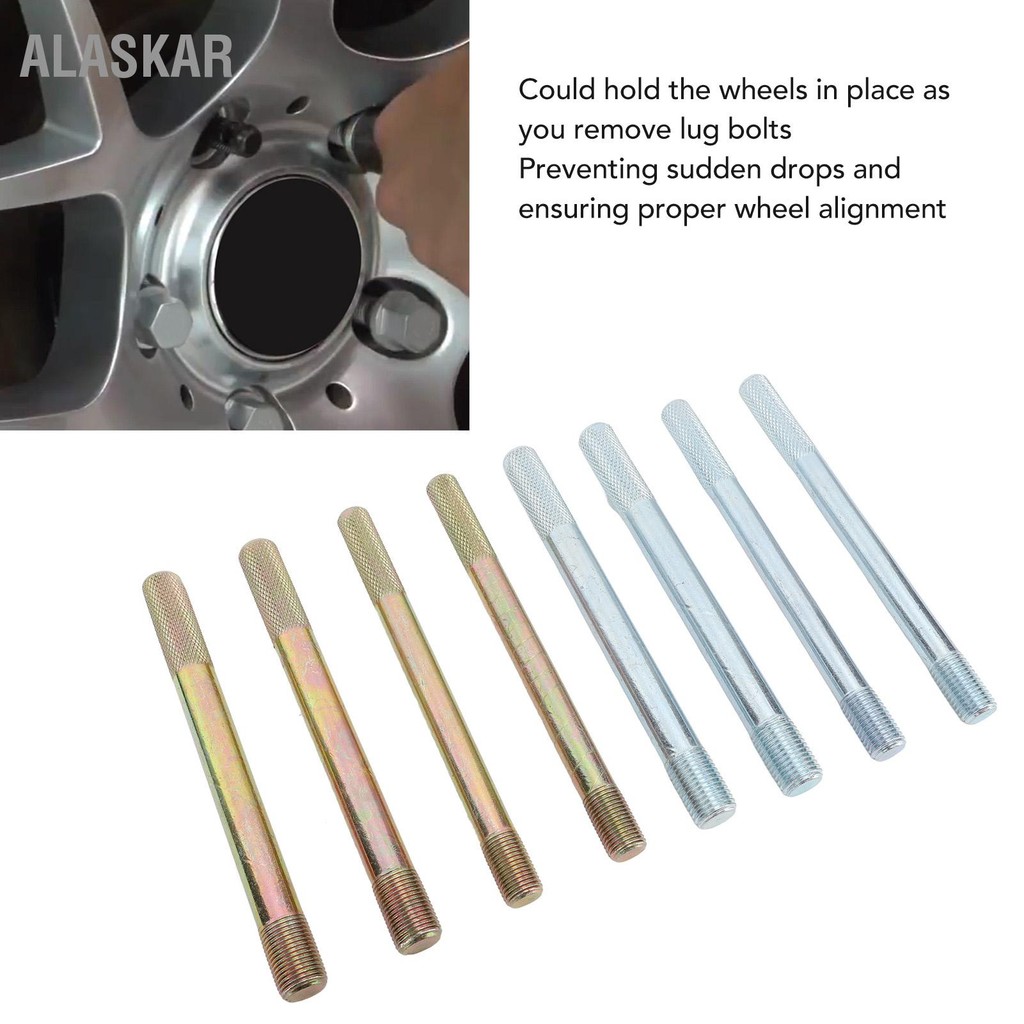 ALASKAR 8 ชิ้นการจัดตำแหน่งล้อ Pin ล้อโลหะแขวนตำแหน่งท่องเที่ยว ...