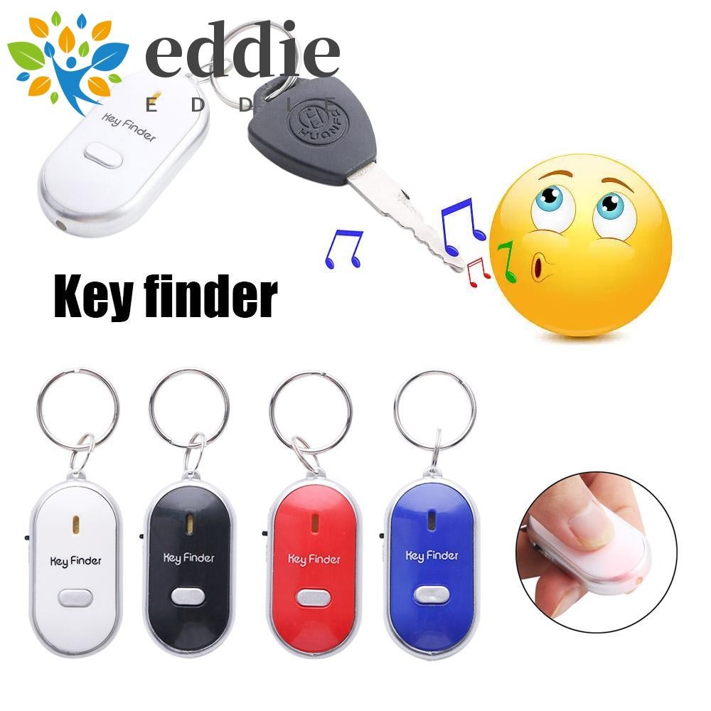 Edie Keyfinder พวงกุญแจกระพริบเซ็นเซอร์นกหวีดอัจฉริยะ Beeping Anti-Lost ...