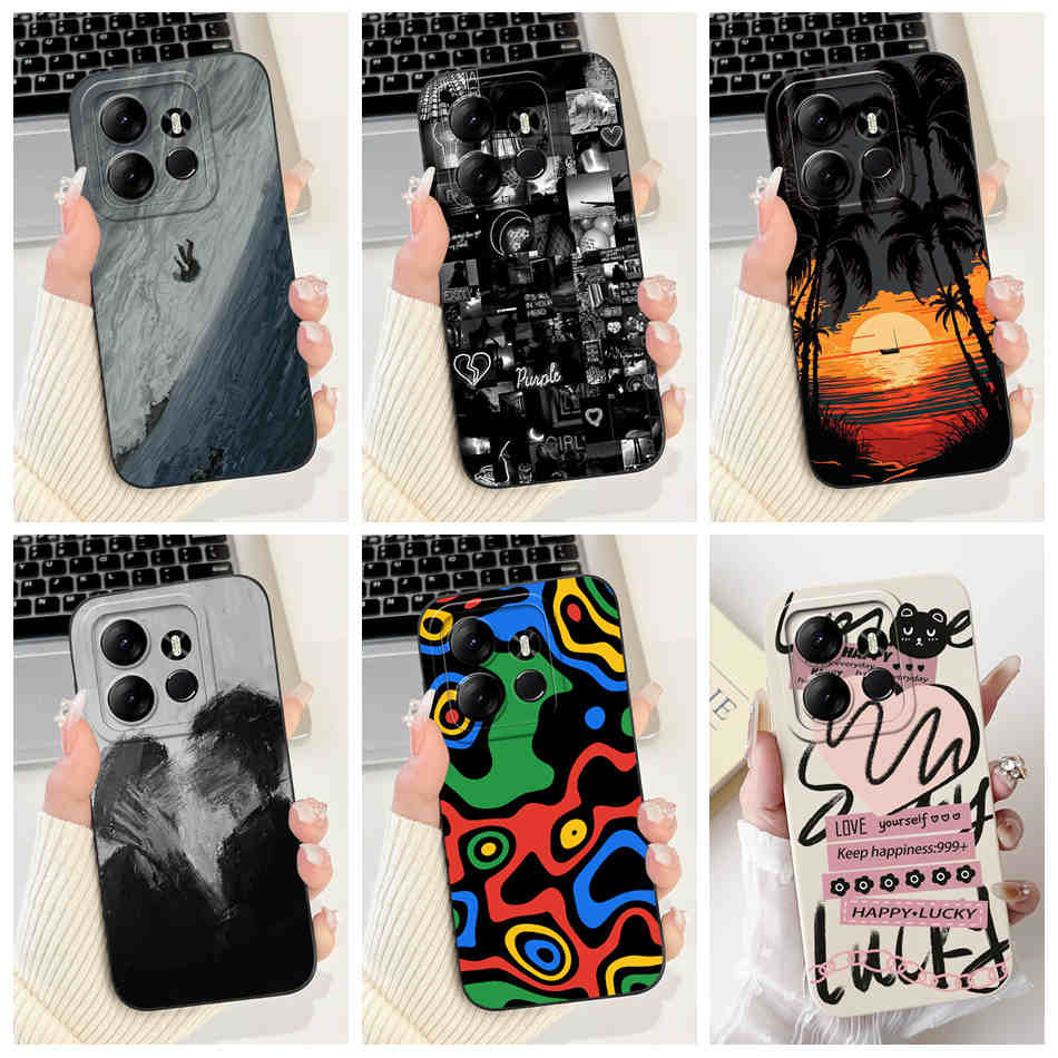 Tecno Pop7 7 Pro BF6 BF7 BF7h ใหม่แฟชั่น Sunset รูปแบบเคสโทรศัพท์ Pop 7 ...
