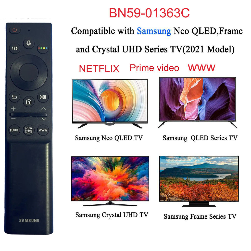 ของแท้ remote คำสั่งเสียง รีโมททีวี Samsung Smart TV รีโมท 4K 8K UHD 2021 BN59-01363C Bn59 ...