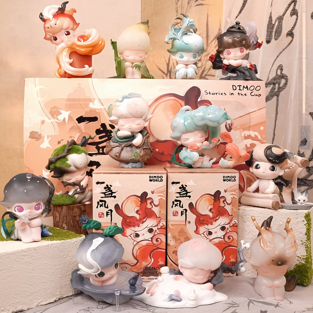 [ ของแท้ ] POPMART DIMOO A Feng Yue Series Blind Box ทั้งชุดตุ๊กตาลับ ...