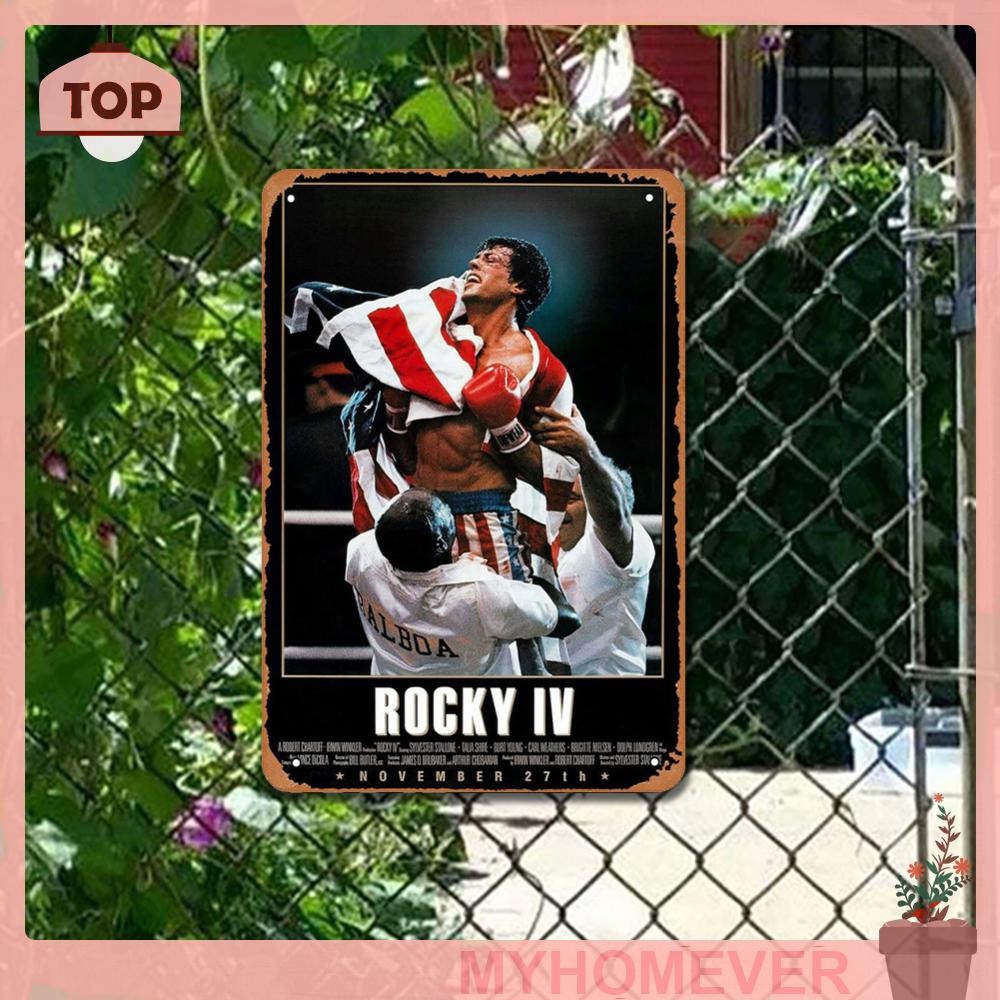 Metal Rocky Tin Sign ภาพวาดเหล็กสี่เหลี่ยม Wall Home Bar Decor 30x40cm ...