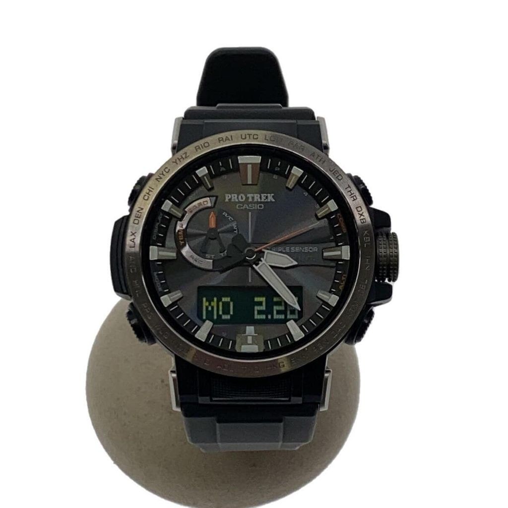 Casio นาฬิกาผู้ชาย Solar PROTREK Digiana Lover BLK ส่งตรงจากญี่ปุ่น มือ ...