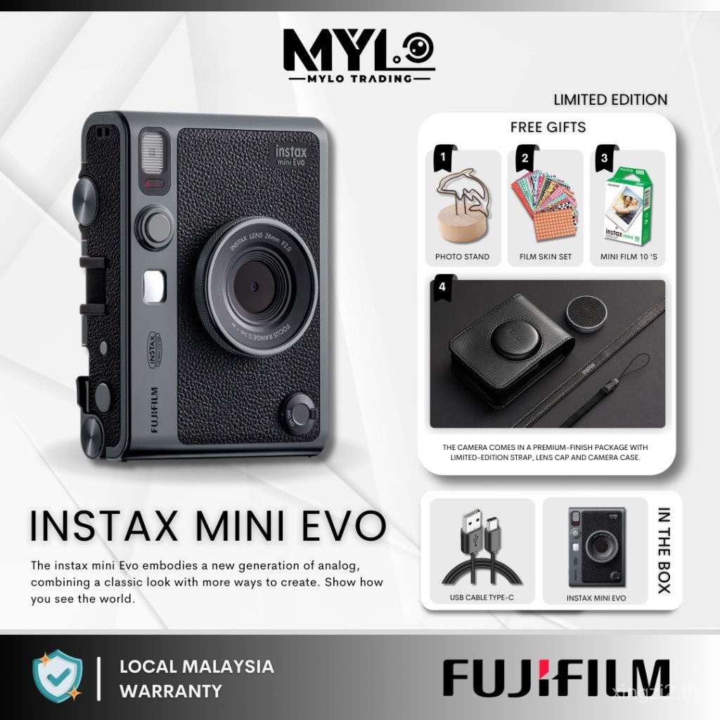 (พร้อมสต็อก)-Fujifilm Instax Mini EVO HYBRID Instant Camera & Printer ...