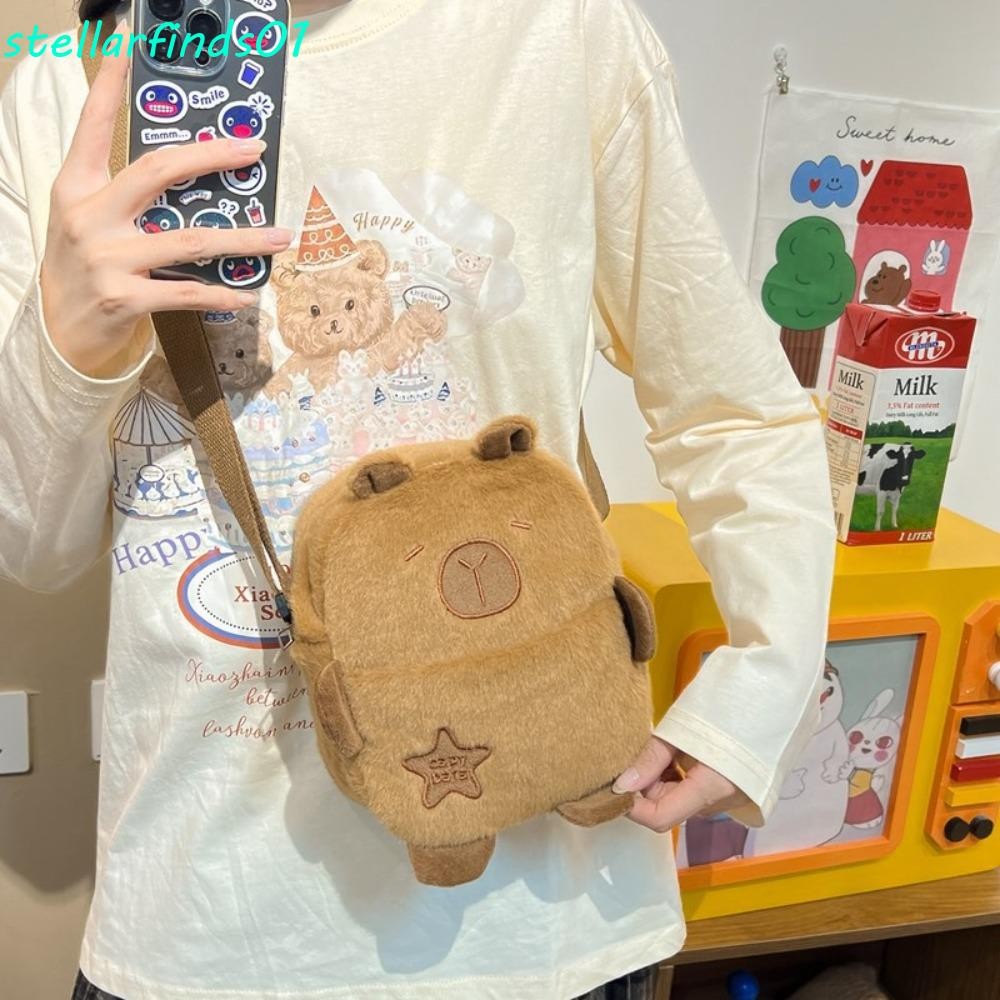 Stellarfends Panda Capybara 2 in 1 กระเป๋าเป้สะพายหลัง,ขนาดใหญ่ความจุขน ...