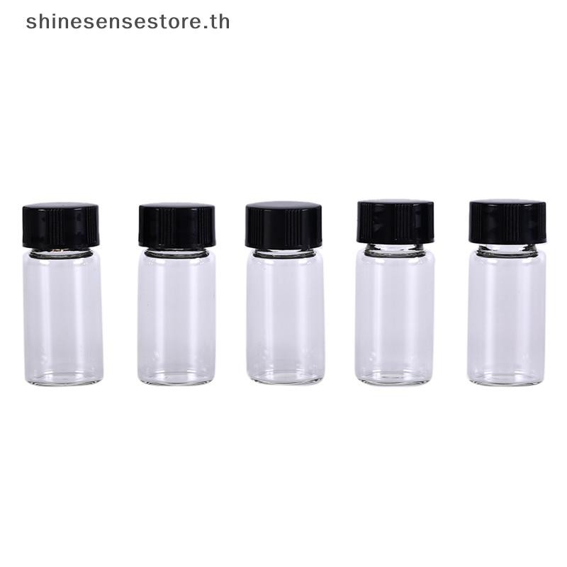 SHINE 5 ชิ้น 5 มล. ขนาดเล็กน่ารักห้องปฏิบัติการแก้วขวดขวดขวดคอนเทนเนอร์ ...