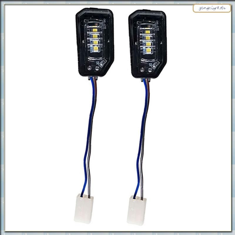 [ZBM] 1 คู่ LED กระจกมองหลัง Puddle Light Courtesy อุปกรณ์เสริมสําหรับ ...