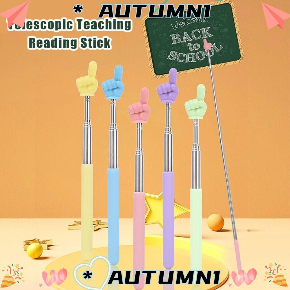AUTUMN1 ไม้อ่านนิ้ว, สแตนเลสนิ้วมือออกแบบการสอนตัวชี้, ทนทาน Telescopic ...