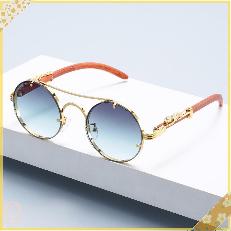 SGL Retro รอบโลหะแว่นตากันแดดแฟชั่น Pilot Gradient ขับรถผู้ชาย Shades ...