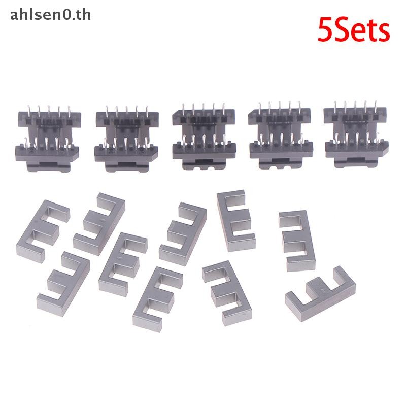 Ahlsen0 5 ชุด EE19 5 พร้อม 5pin Transformer Bobbin PC40 Ferrite Core แนวตั้ง 10 Ferrite Halve ...