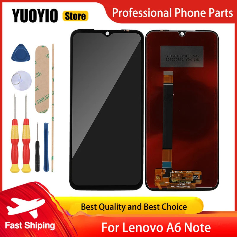 LCD ต้นฉบับสำหรับ Lenovo A6 Note L19041แสดงผล Touch Screen Digitizer ...