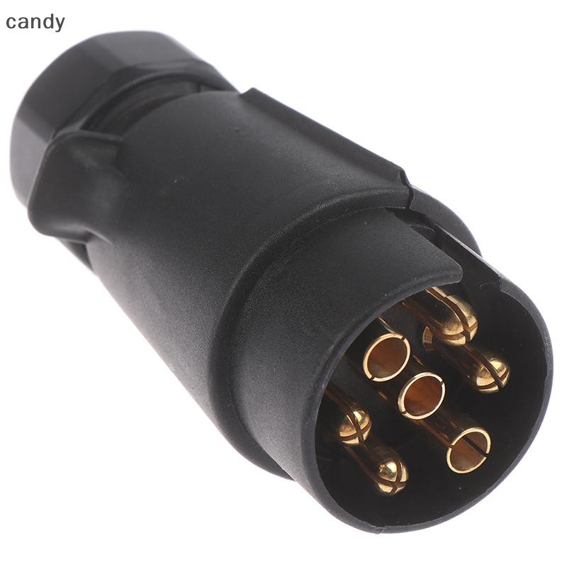 Ndy 12V 7 Way รอบมาตรฐานปลั๊กรถยุโรปเชื่อมต่อ 7 Pin Socket Plugs ...