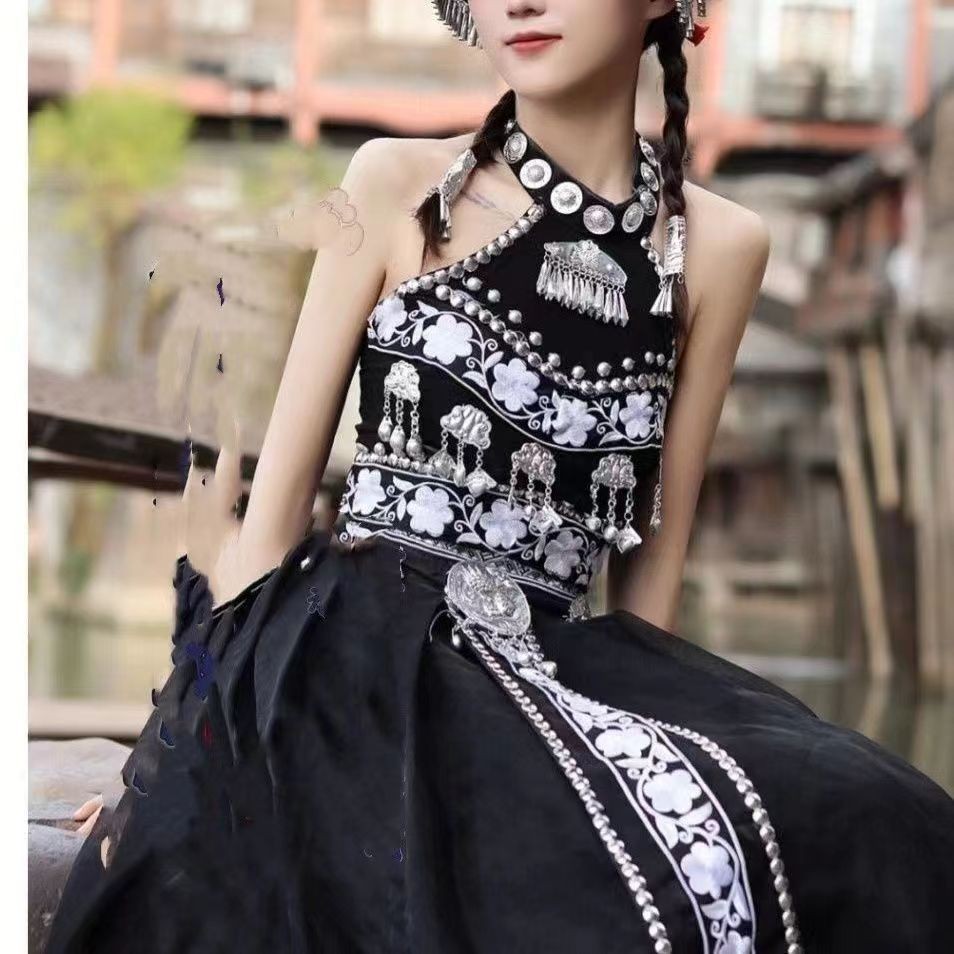 Pdd// Miaojiang สาวสไตล์ใหม่ยูนนานปักเครื่องแต่งกายชนกลุ่มน้อยชาติ ...