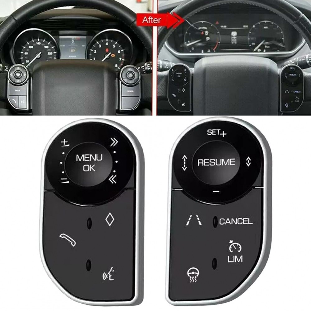 【AMANDA】For Land Rover Parts Steering Wheel Control Buttons for Various ...