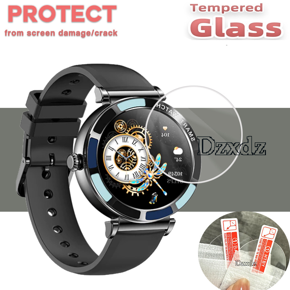 ป้องกันหน้าจอสําหรับ Aolon Lily R2 Smartwatch กระจกนิรภัยป้องกันฟิล์ม ...