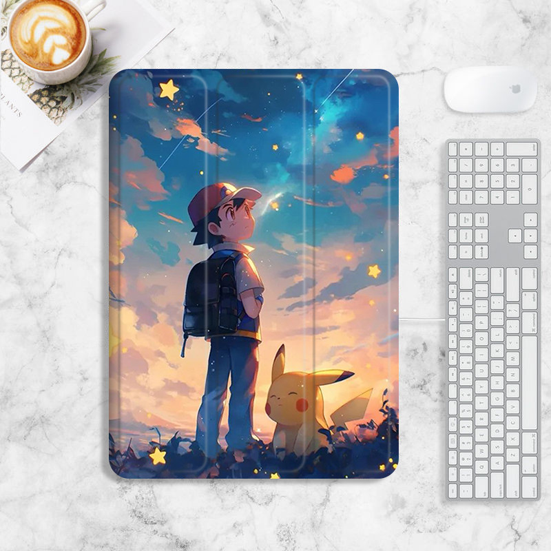 Pikachu case iPad air4/5/6 10.2 gen7/8/9 mini4/5/6/7 case iPad 2022 ...