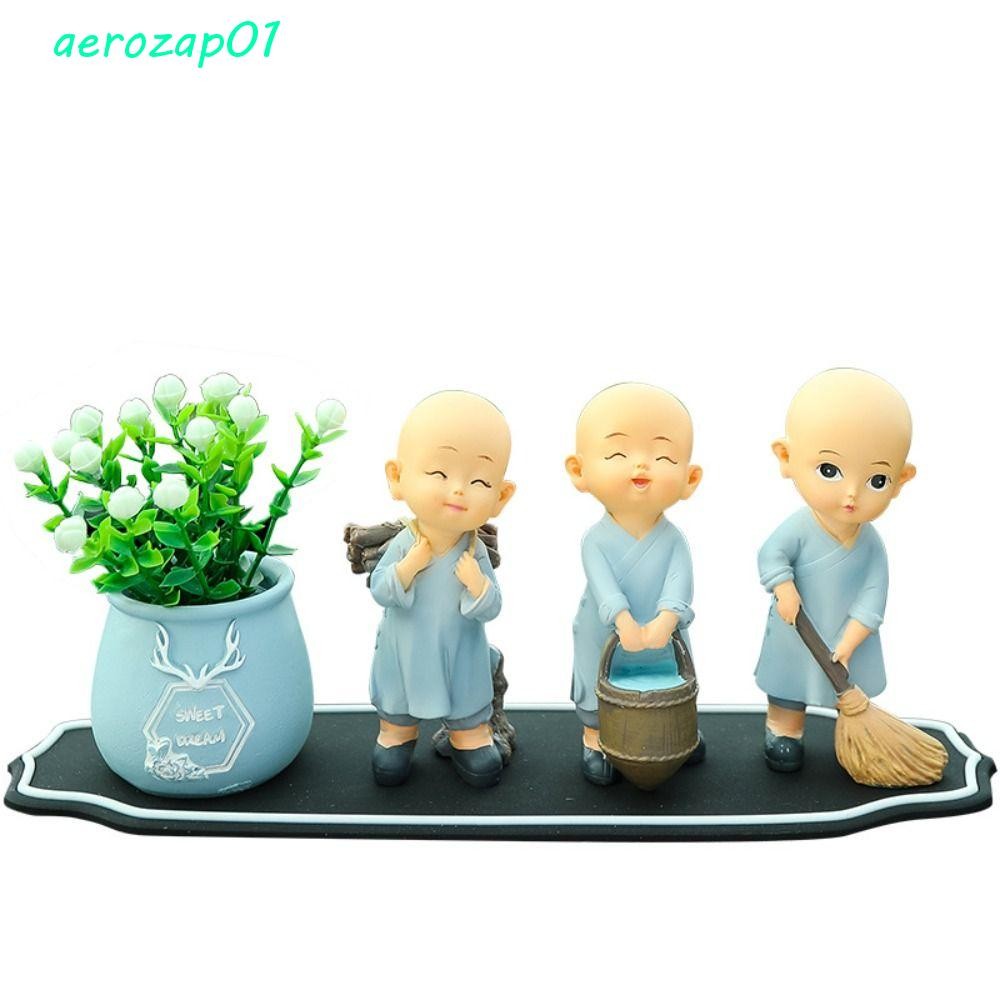 Aerozap Monks Action Figure,เรซิ่นวงFigurinesเครื่องประดับรถ,งานฝีมือ ...