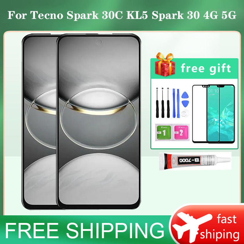 OEM สําหรับจอแสดงผล Tecno Spark 30C KL5 Spark 30 4G 5G เปลี่ยนหน้าจอ ...