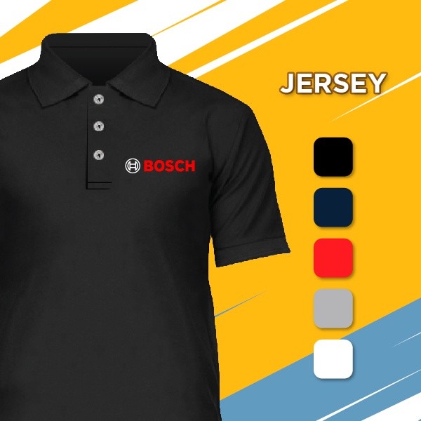 Baju Dry Fit BOSCH Hardware Uniform เสื้อโปโลไมโครไฟเบอร์ Tshirt Casual ...