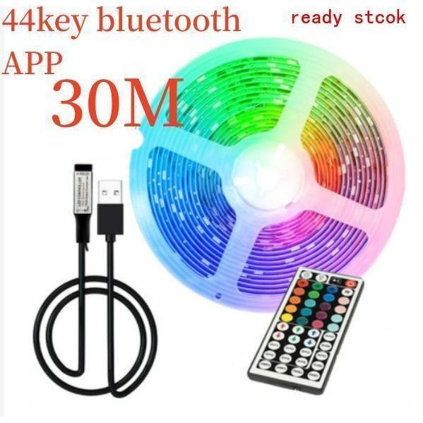 44key Bluetooth App LED Strip Light USB 5V RGB TikTok เปลี่ยนสี Strip Light TV Home Room ห้อง ...