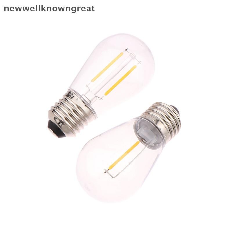 Newwellknowngreat S14 พลาสติกหลอดไฟ Led E27/E26 3V 120V Warm White 2W 1W Shatterproof หลอดไฟ ...