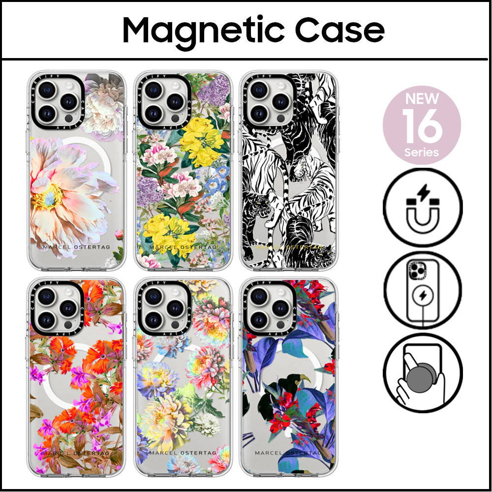 Caseti ดอกไม้ระเบิด Maxi Tiger พลาสติกแข็งอะคริลิคสําหรับ iPhone 16 11 ...