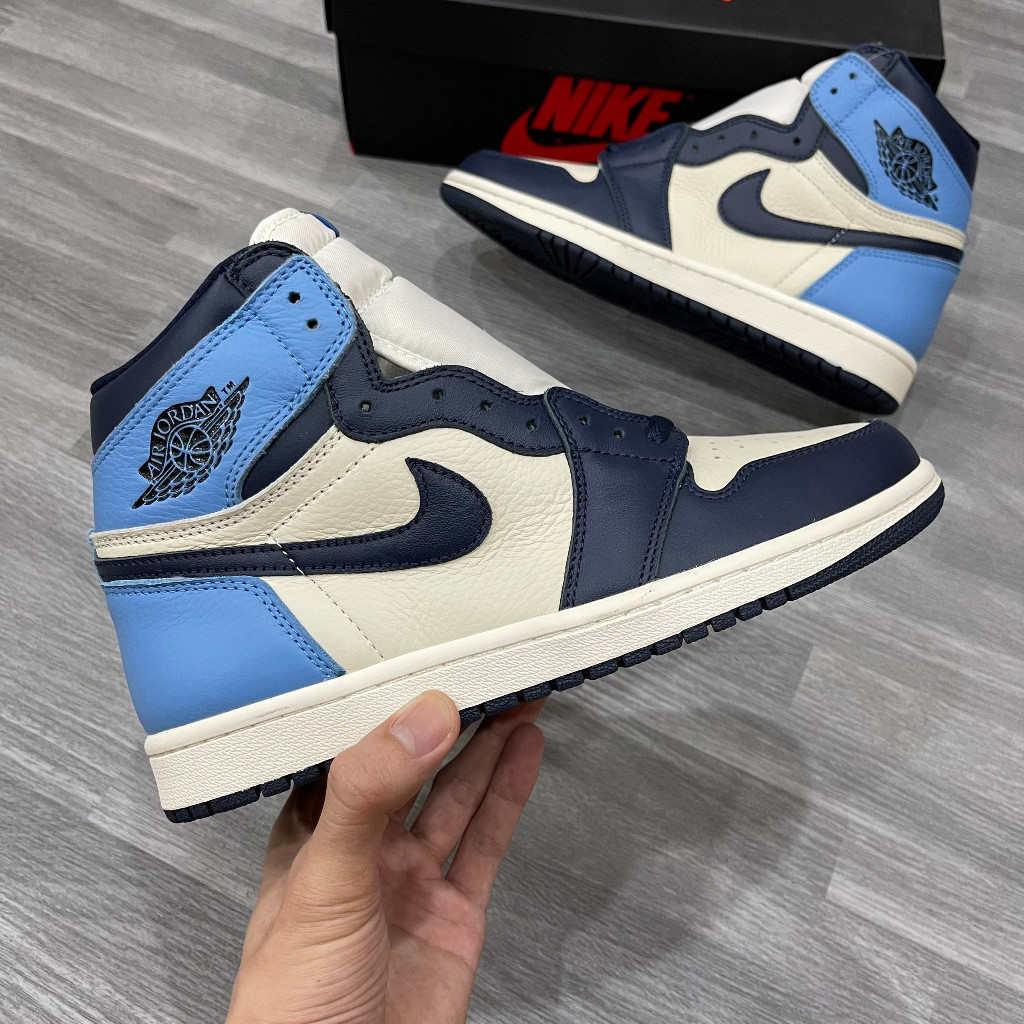 [Aha69Store] JORDAN 1 high Obsidian Shoes wxhu | Shopee Thailand