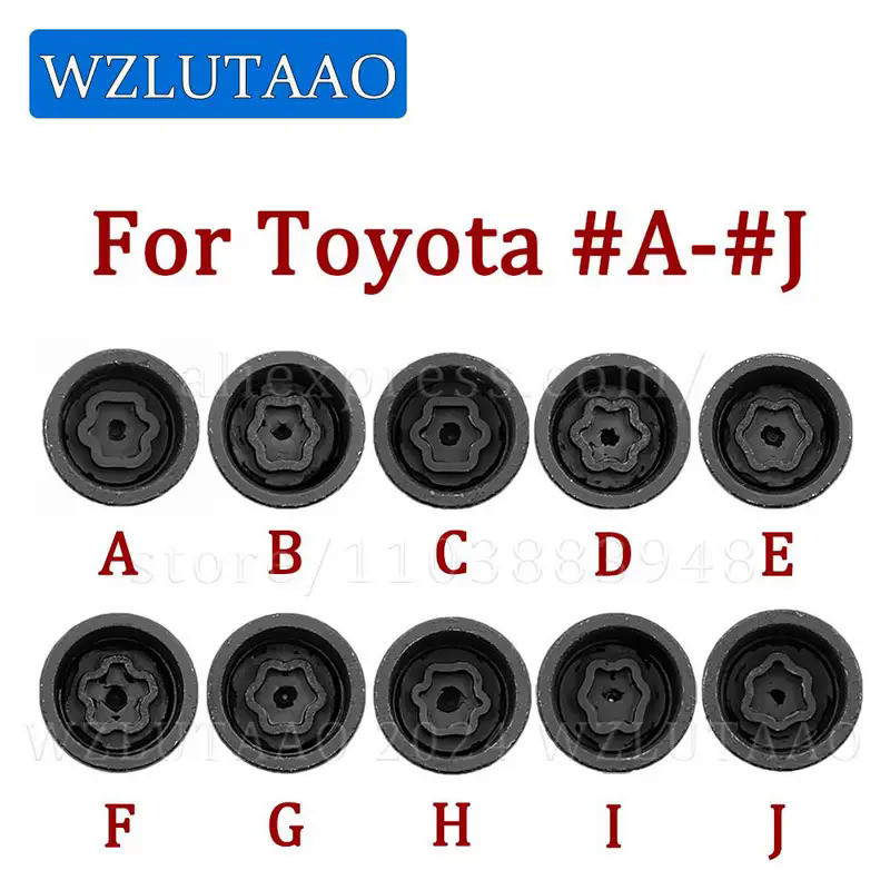 1Pcs #A - #J Car Tire Anti-Theft Screw Removal Tool Socket Wrench ... 1Pcs #A - #J Car Tire Anti-Theft Screw Removal Tool Socket Wrench ...