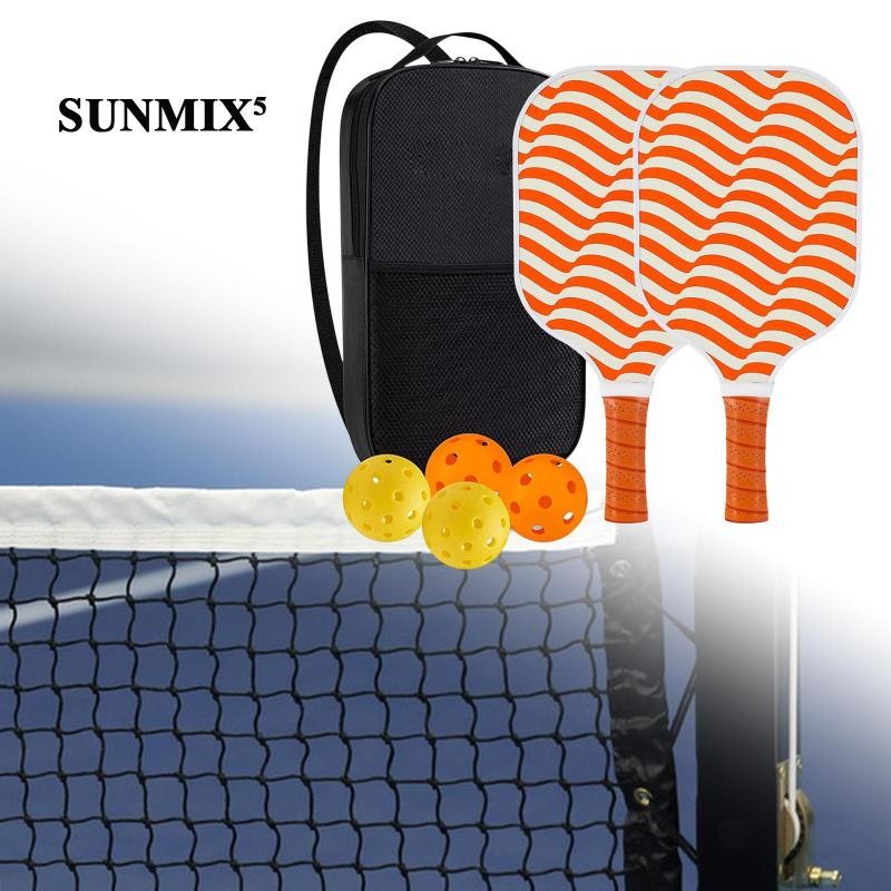 [ ชุดไม้แบดมินตัน Pickleball Racquets 4 Pickleballs Edge Professional ...