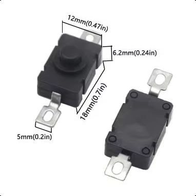 20-5PCSKAN-28 ไฟฉายสวิทช์ Touch Push ปุ่ม AC/DC 250V 1.5A Self Locking ...