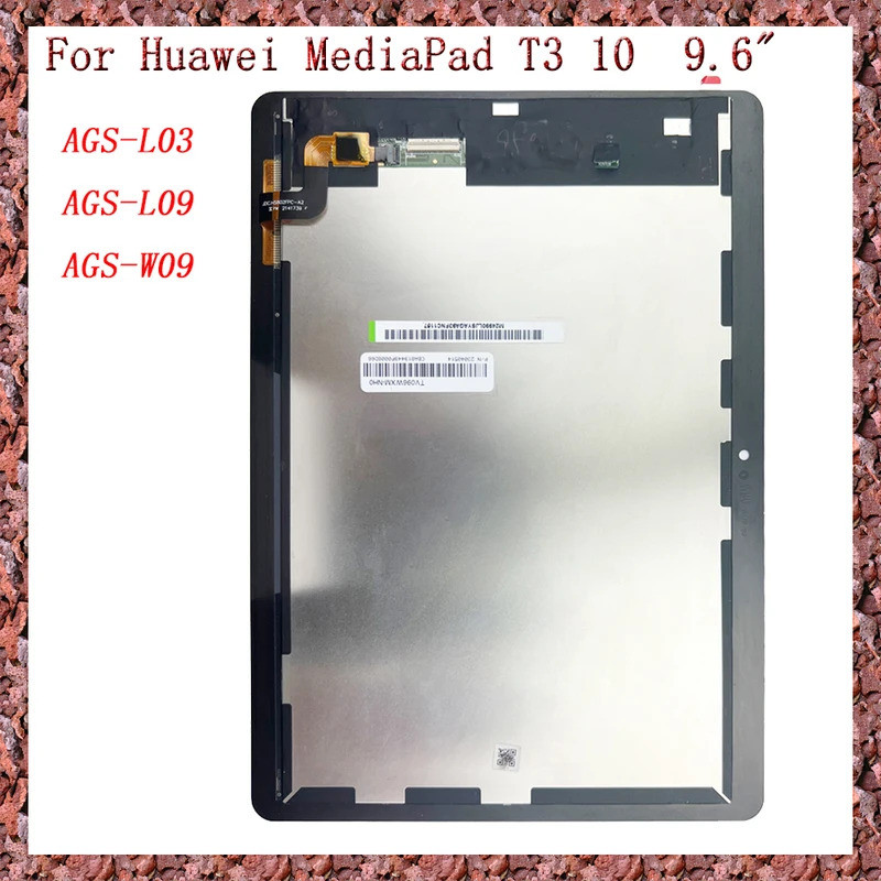 ใหม่ AAA 9.6นิ้ว LCD สำหรับ Huawei MediaPad T3 10 AGS-L03 AGS-L09 AGS-W09จอแสดงผล Touch Screen ...