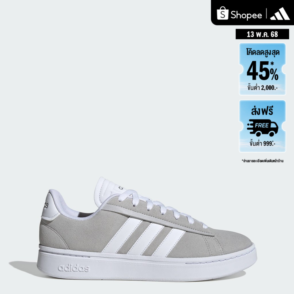 adidas Lifestyle Grand Court Alpha Shoes Men Grey IE1454 | Shopee Thailand