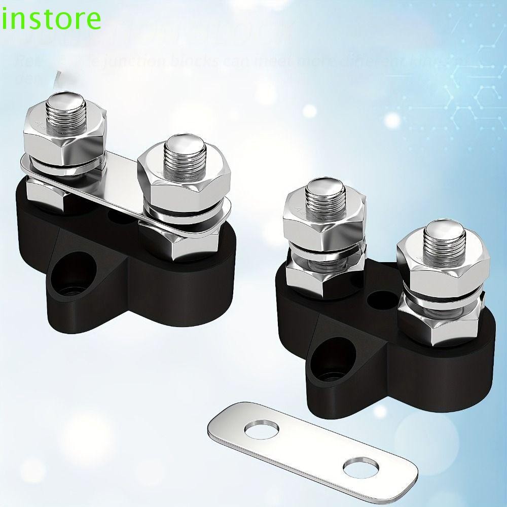 INSTORE Terminal Block Studs, Heavy Duty M8 Power Distribution Stud, Auto Car Marine 12 V/24 V ...