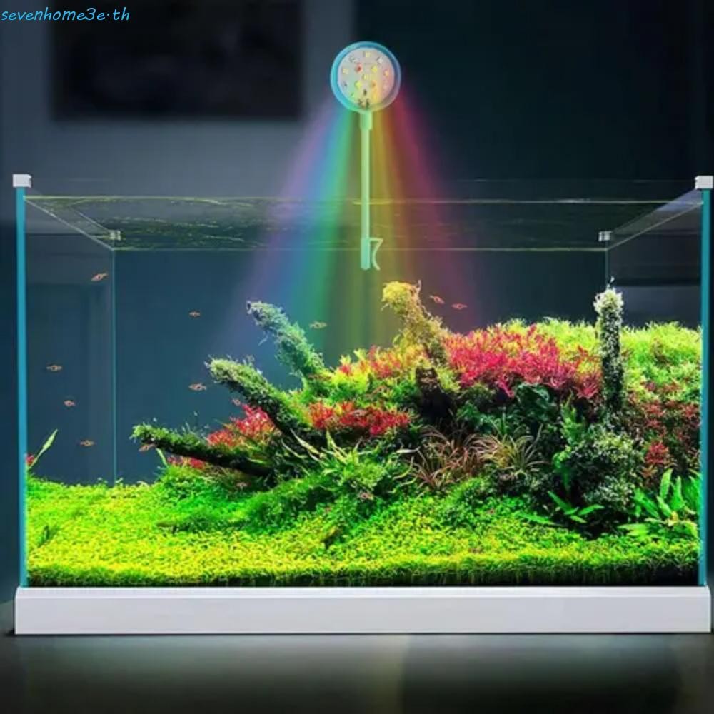 SEVENHOME3E โคมไฟตู้ปลา, ไฟ LED สี Aquarium พืช, อุปกรณ์ตู้ปลาหมุนได้ 360 องศา Mini USB-Plug โคม ...