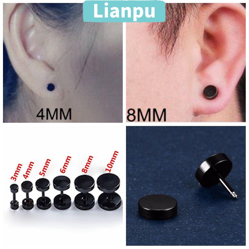 LIANPU 1 คู่หูสตั๊ดเครื่องประดับหลายขนาดรูปแบบดัมเบลสแตนเลส | Shopee ...