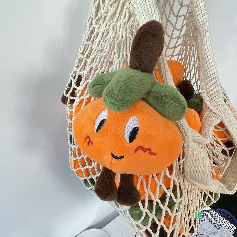 Aringyohi] 2023 ใหม่ 14 ซม. Kawaii Soft Mandarin สีส้มพวงกุญแจ Plush ...