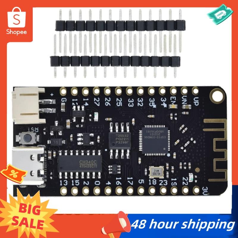 พร้อมสต็อก ESP32 บอร์ดพัฒนาสําหรับ MicroPython พร้อม V1.0.0 Rev1 Wifi และ Bluetooth Type-C ...