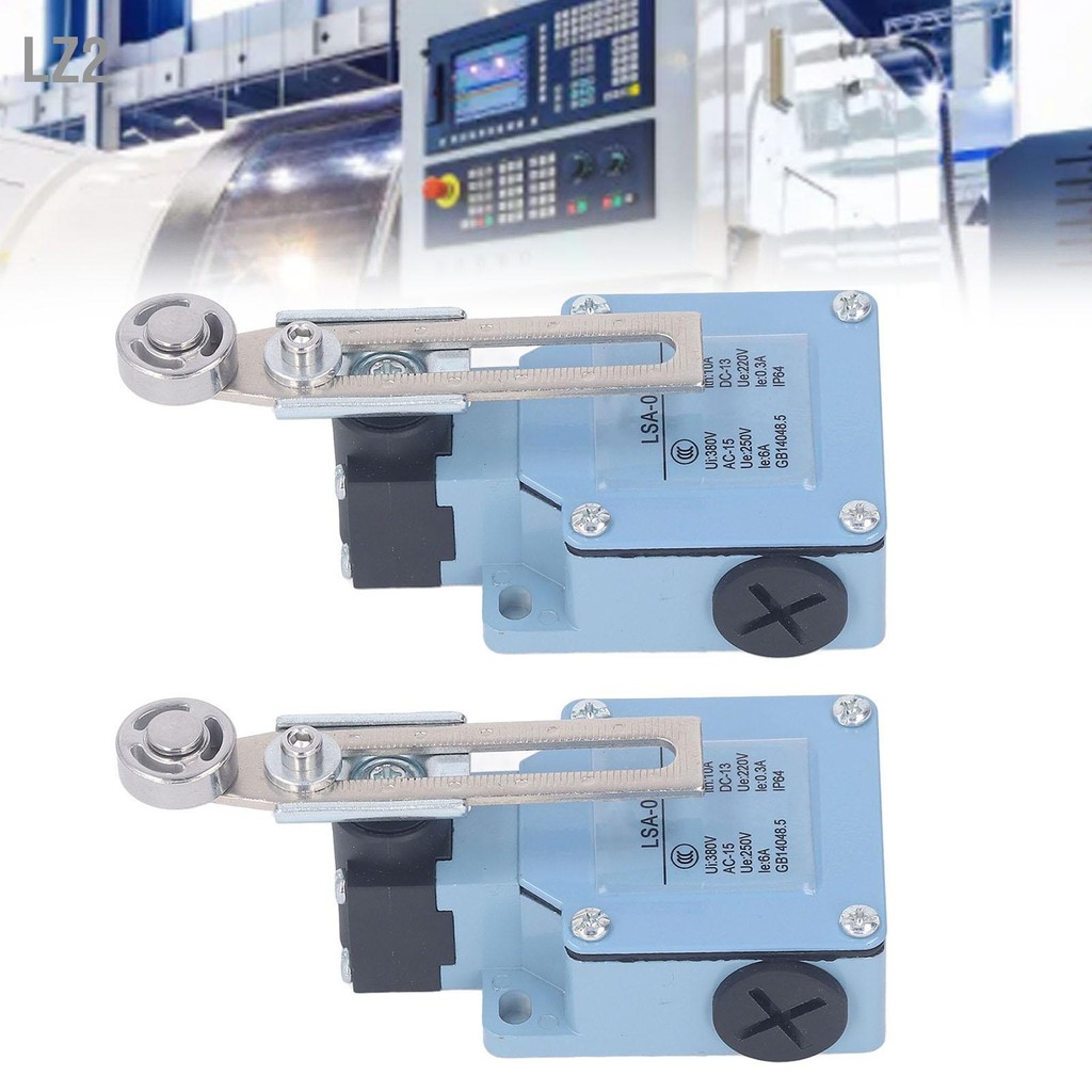 LZ2 2Pcs Momentary Limit Switch Adjustable Roller Micro Travel for CNC ...